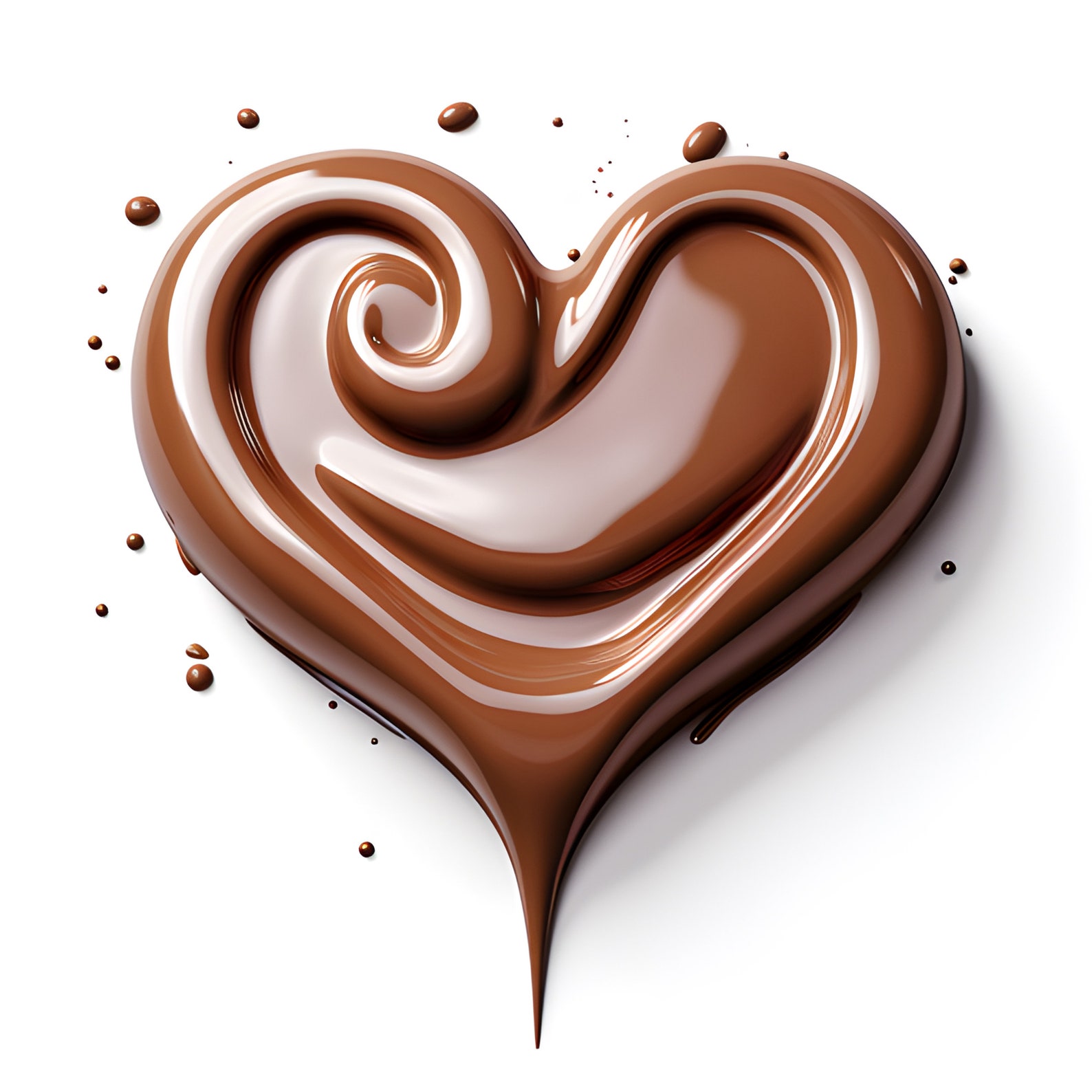 Clipart Heart Chocolate 3 Hi-res JPEG - Etsy