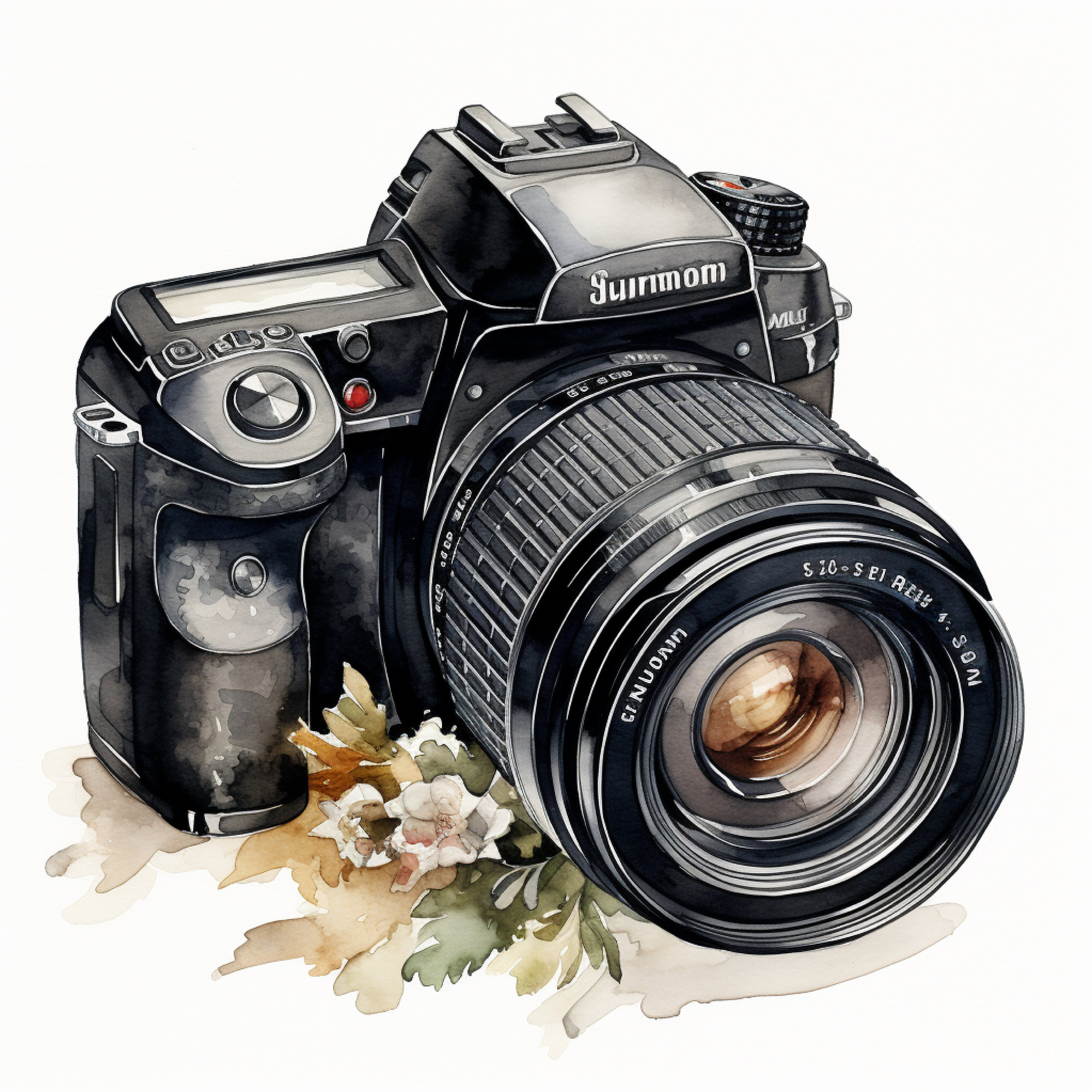 Clipart Dslr Camera Watercolor 3 JPEG - Etsy