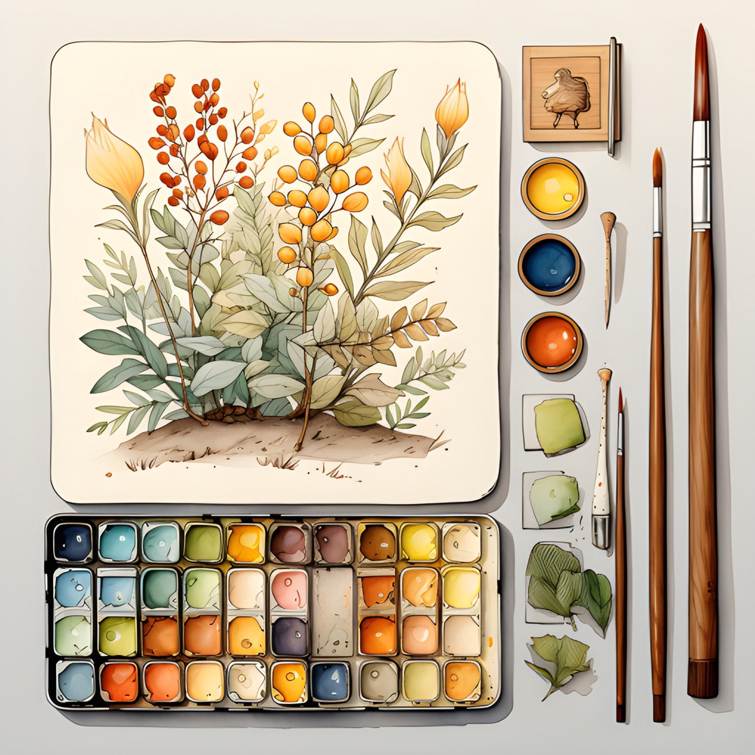 Clipart Palette Watercolor 3 Hi-res JPEG - Etsy