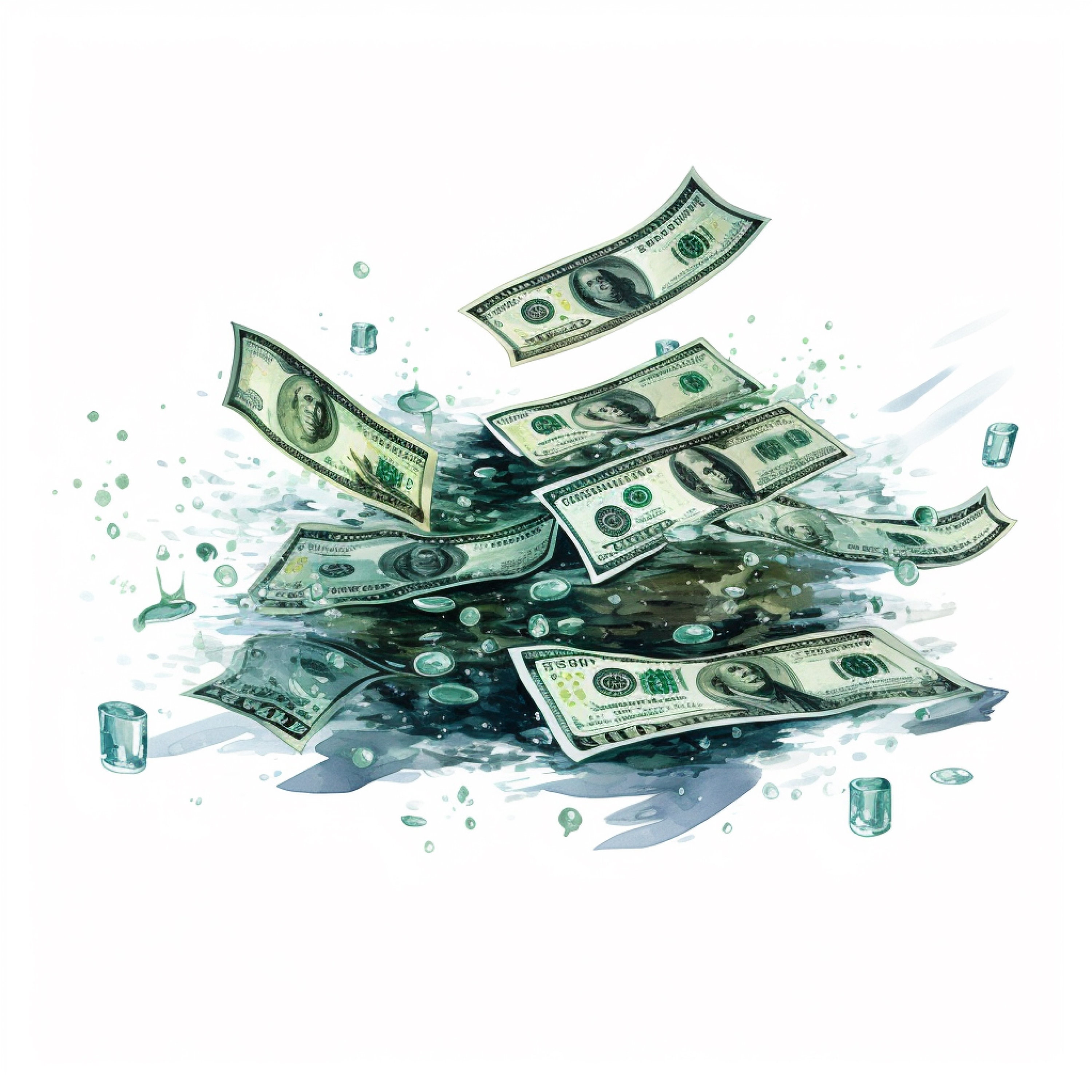 Clipart Money Dollars 3 JPEG - Etsy