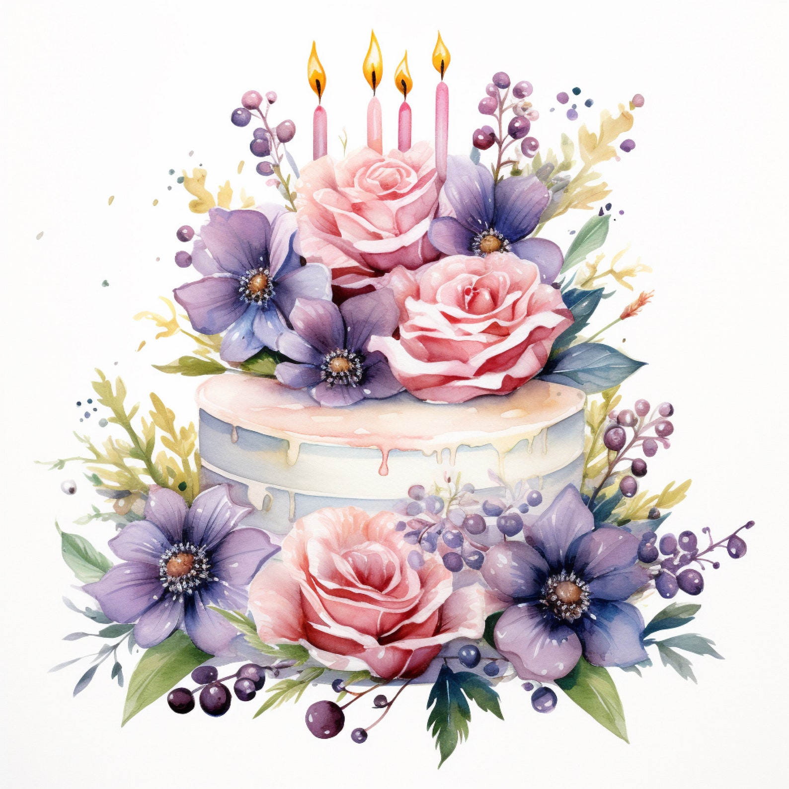 Clipart Geburtstag Blumen