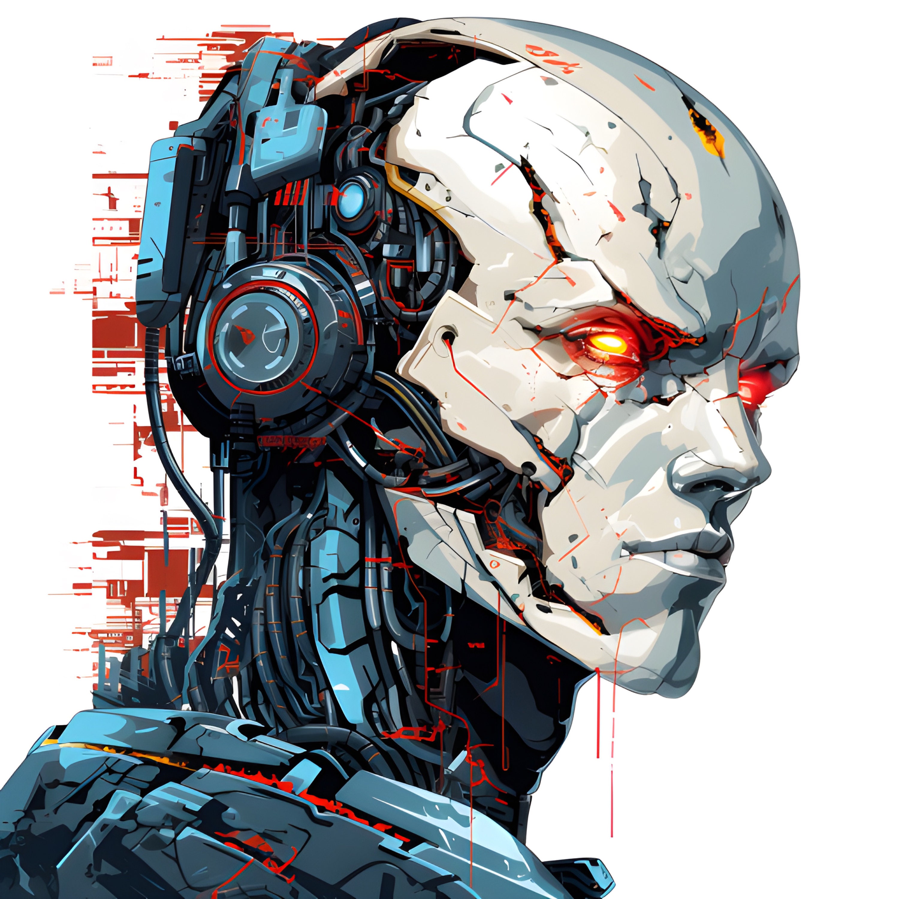 Clipart Human Cyborg 3 Hi-res JPEG - Etsy