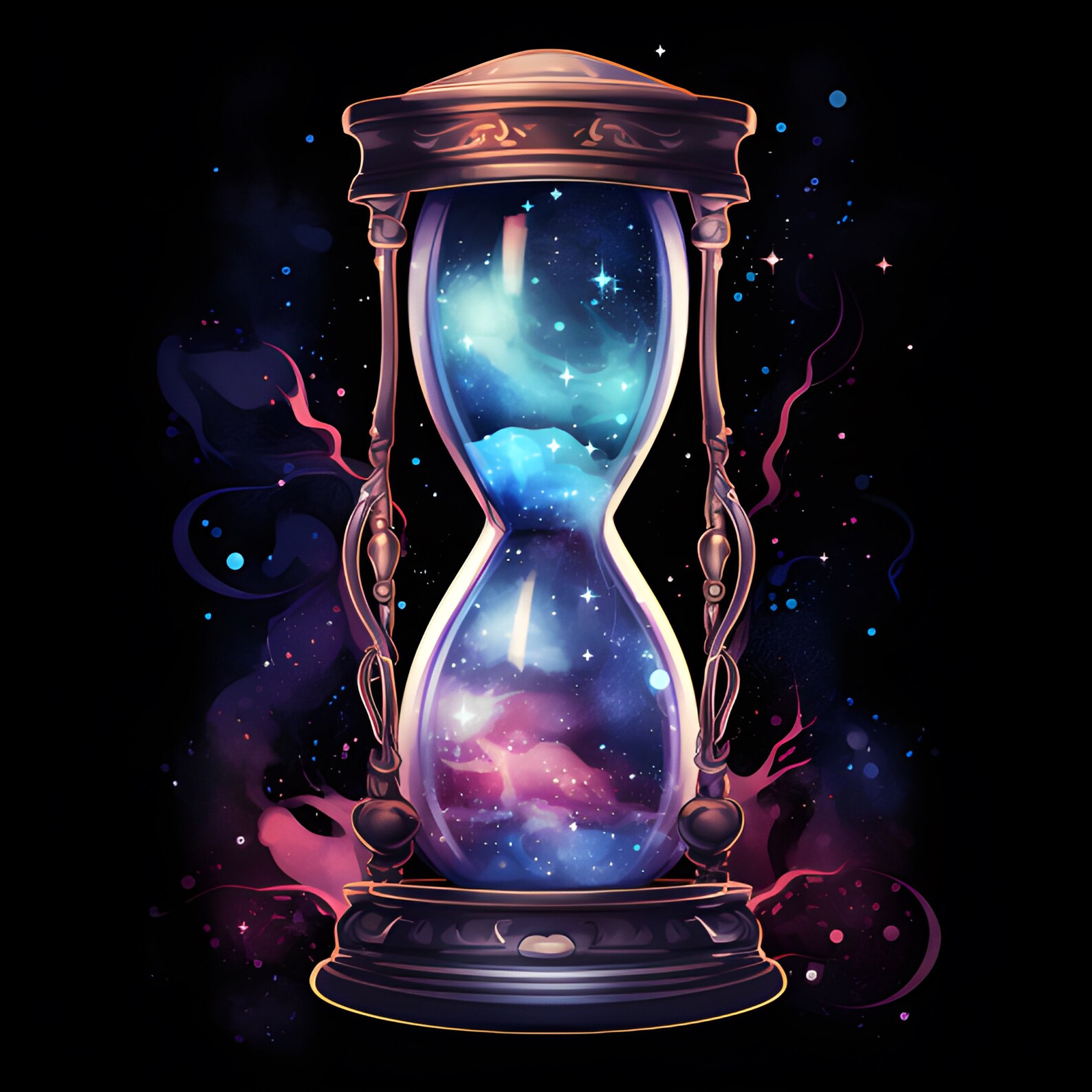 Clipart Hourglass Space 3 Hi-res JPEG - Etsy