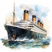 Clipart Titanic Watercolor 3 JPEG - Etsy