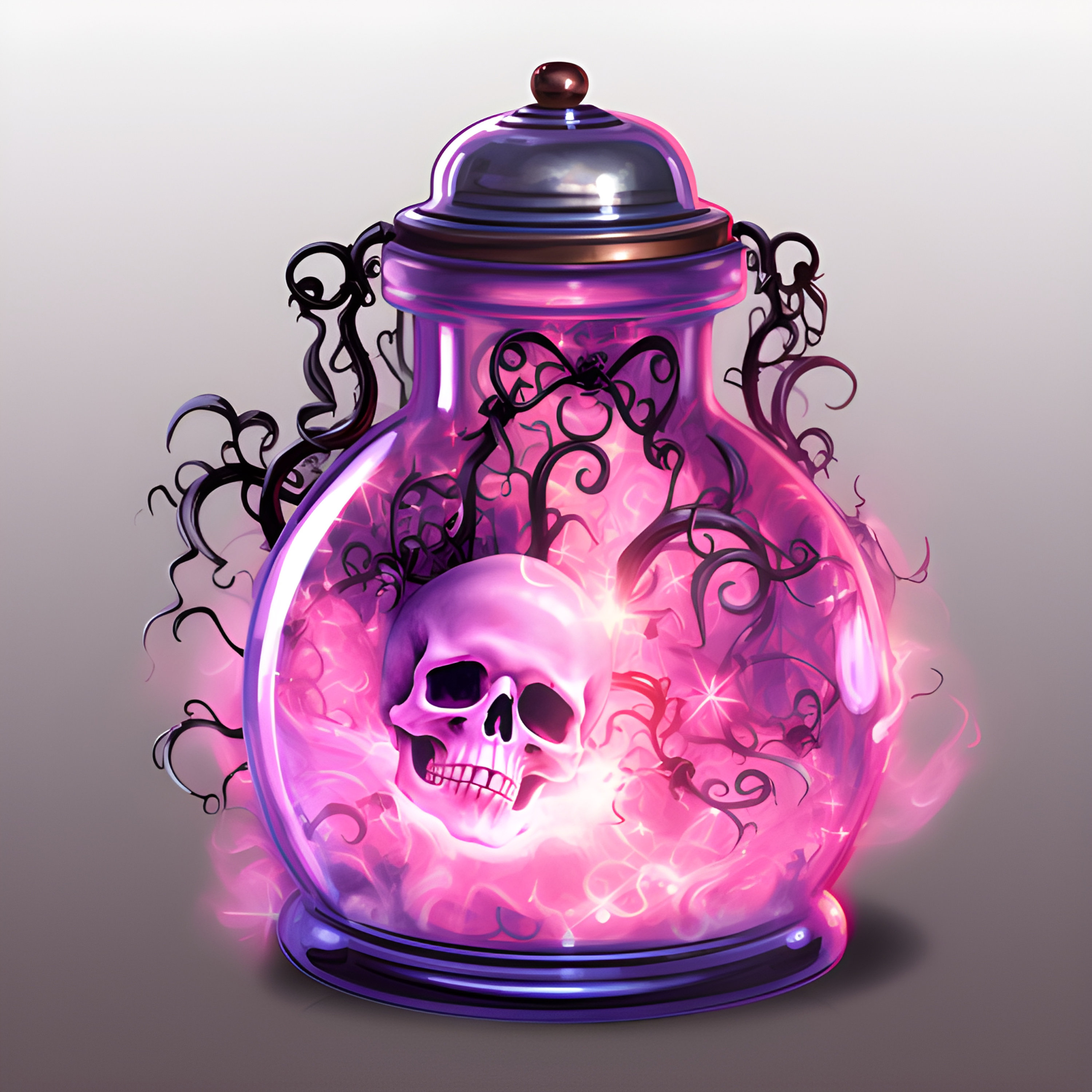 Clipart Pink Poison, Skull, Dangerous, Watercolor, 3 Hi-res JPEG - Etsy