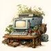 Clipart Old Computer Art 3 Hi-res JPEG - Etsy
