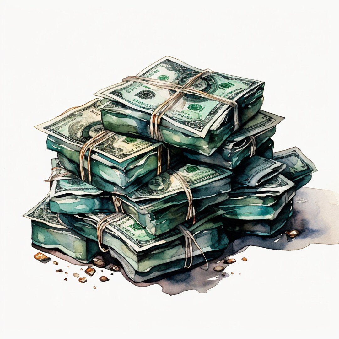 Clipart Money Dollars 3 JPEG - Etsy