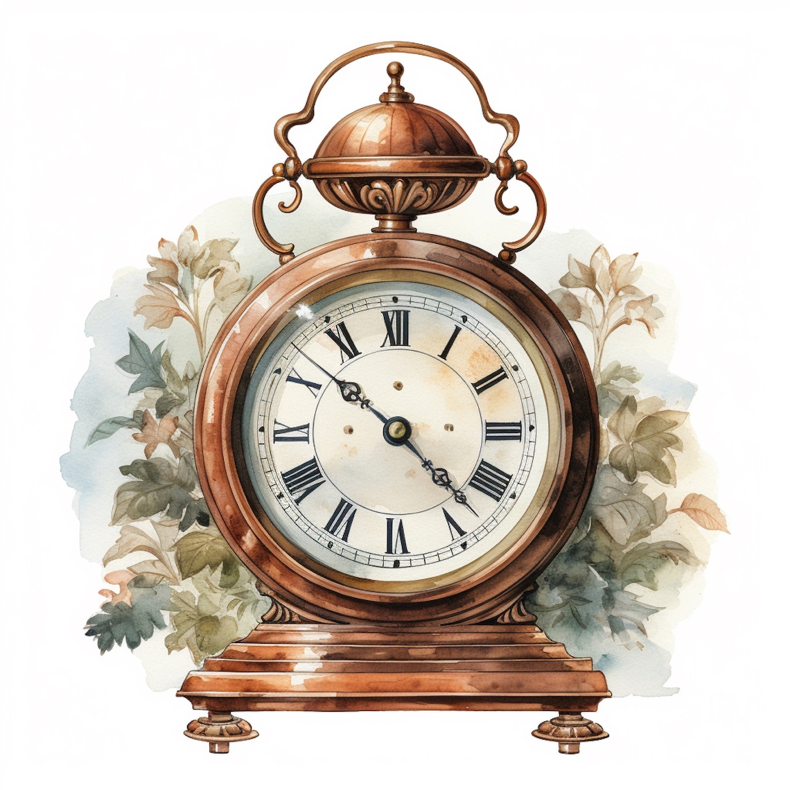 Clipart Old Clock Vintage 3 JPEG - Etsy