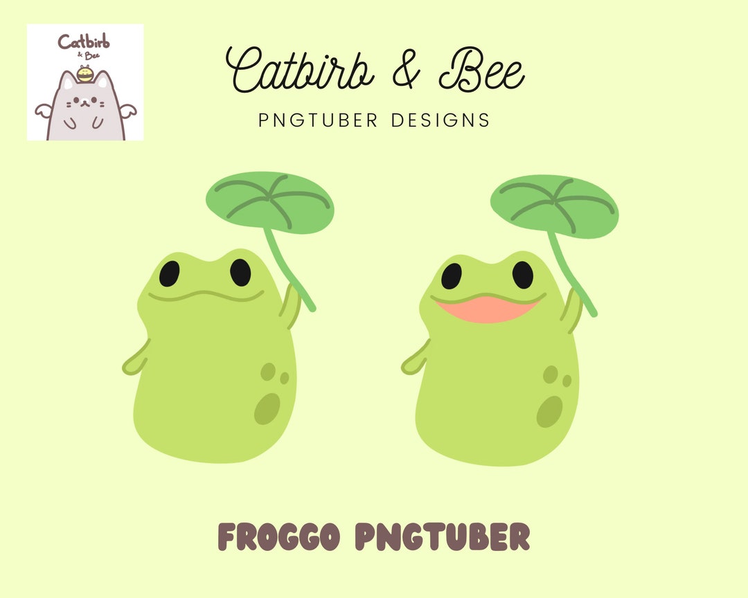 Pngtuber Frog Avatar Ready to Use Download Veadotube OBS Streamlabs ...