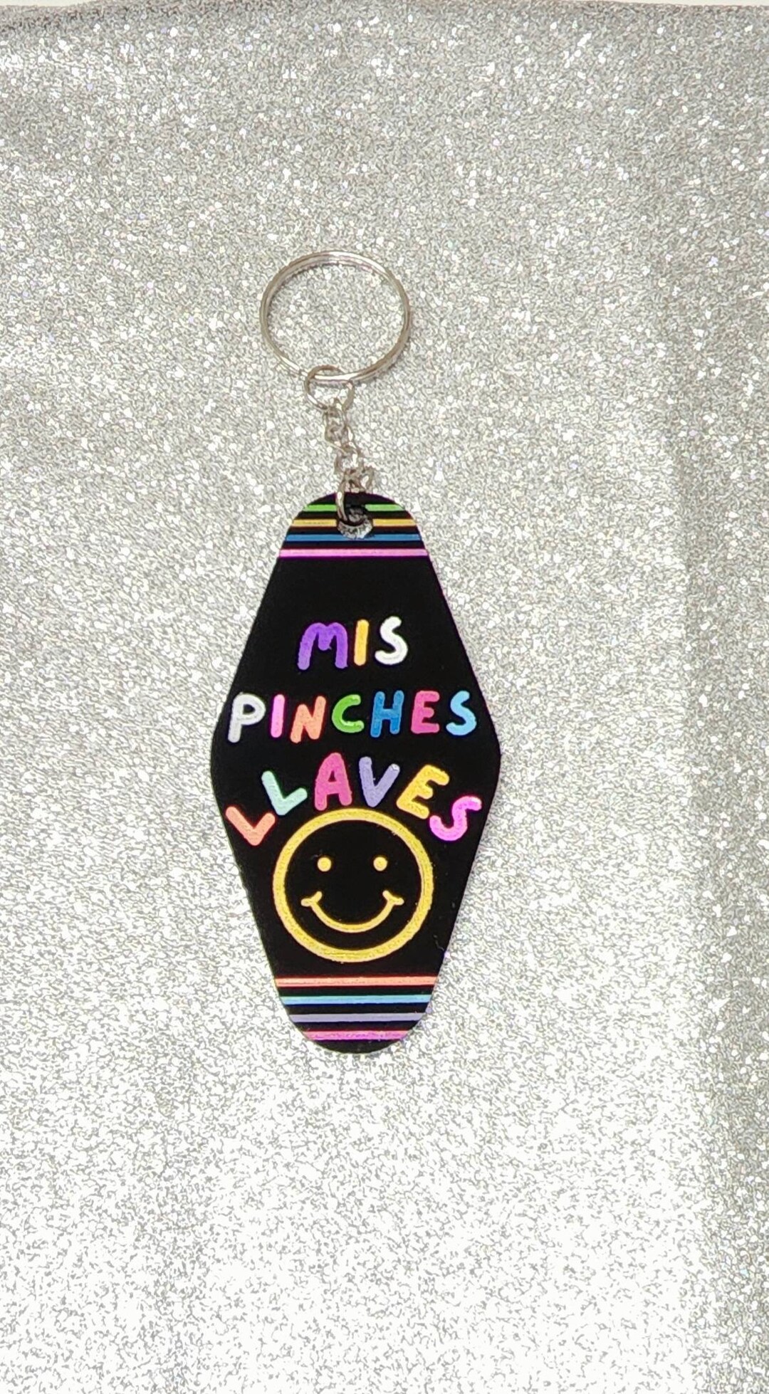 Mis Pinche Llavas Vintage Motel Key Chain Mexican Latinx Funny Gift ...