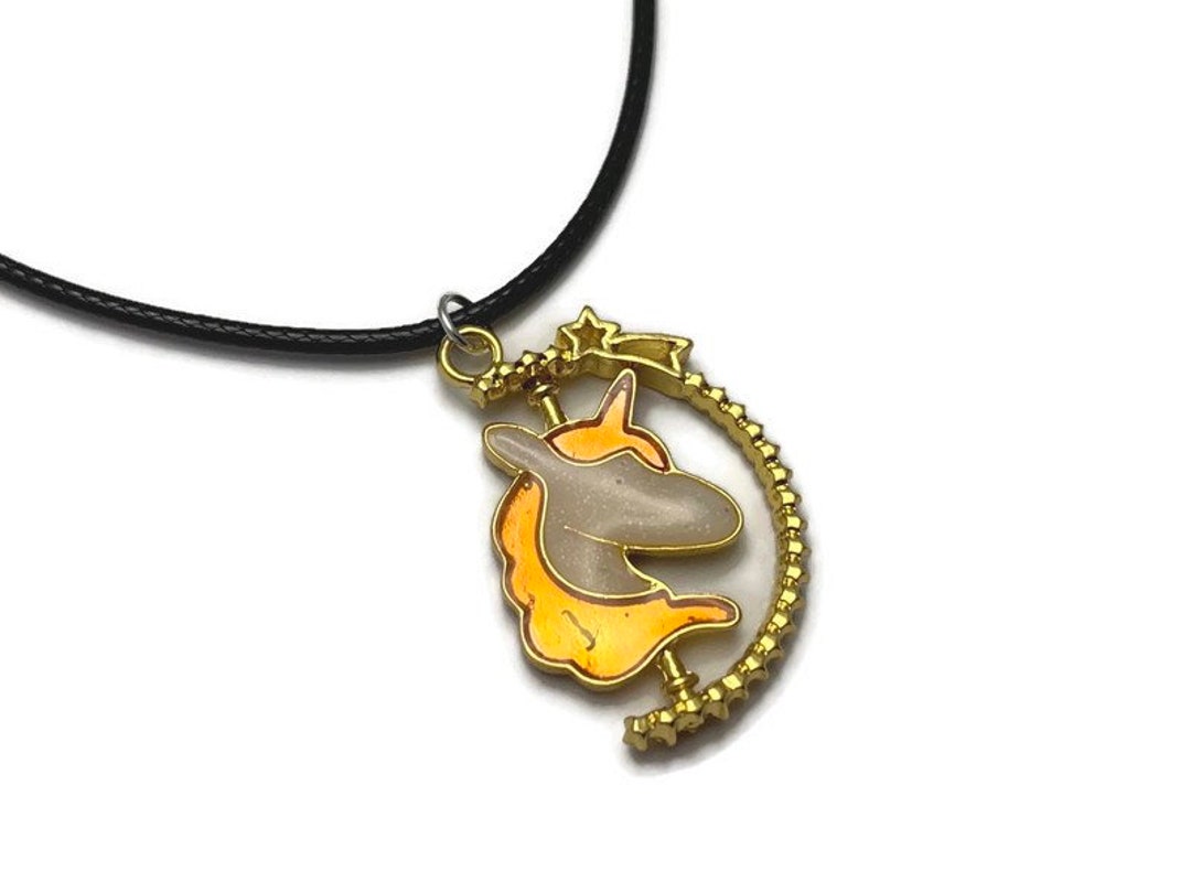 Spinning Charm Necklace - Unicorn "solar Radiance" - Etsy