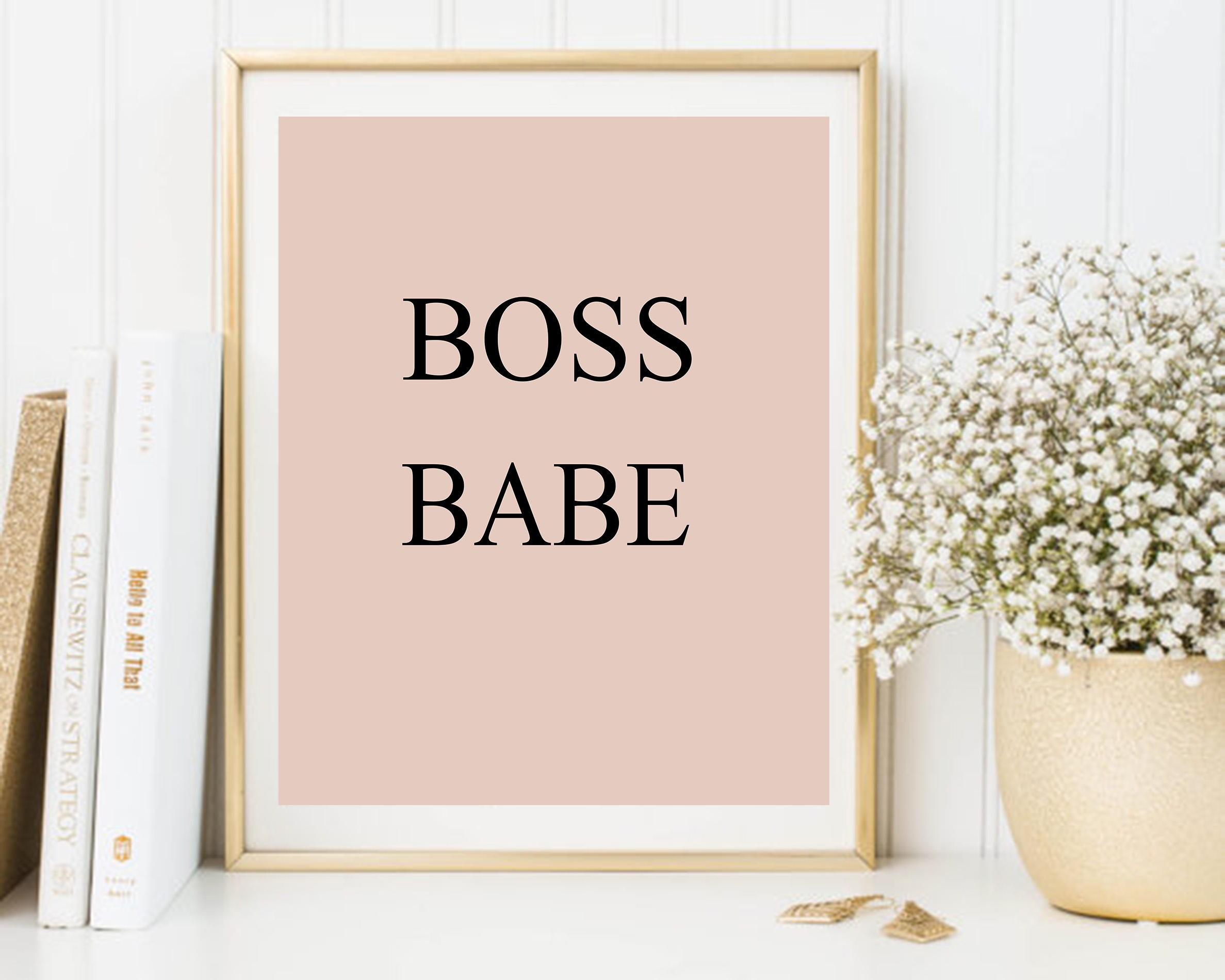 Boss Babe Printable Boss Babe Poster Girl Power Wall Art - Etsy