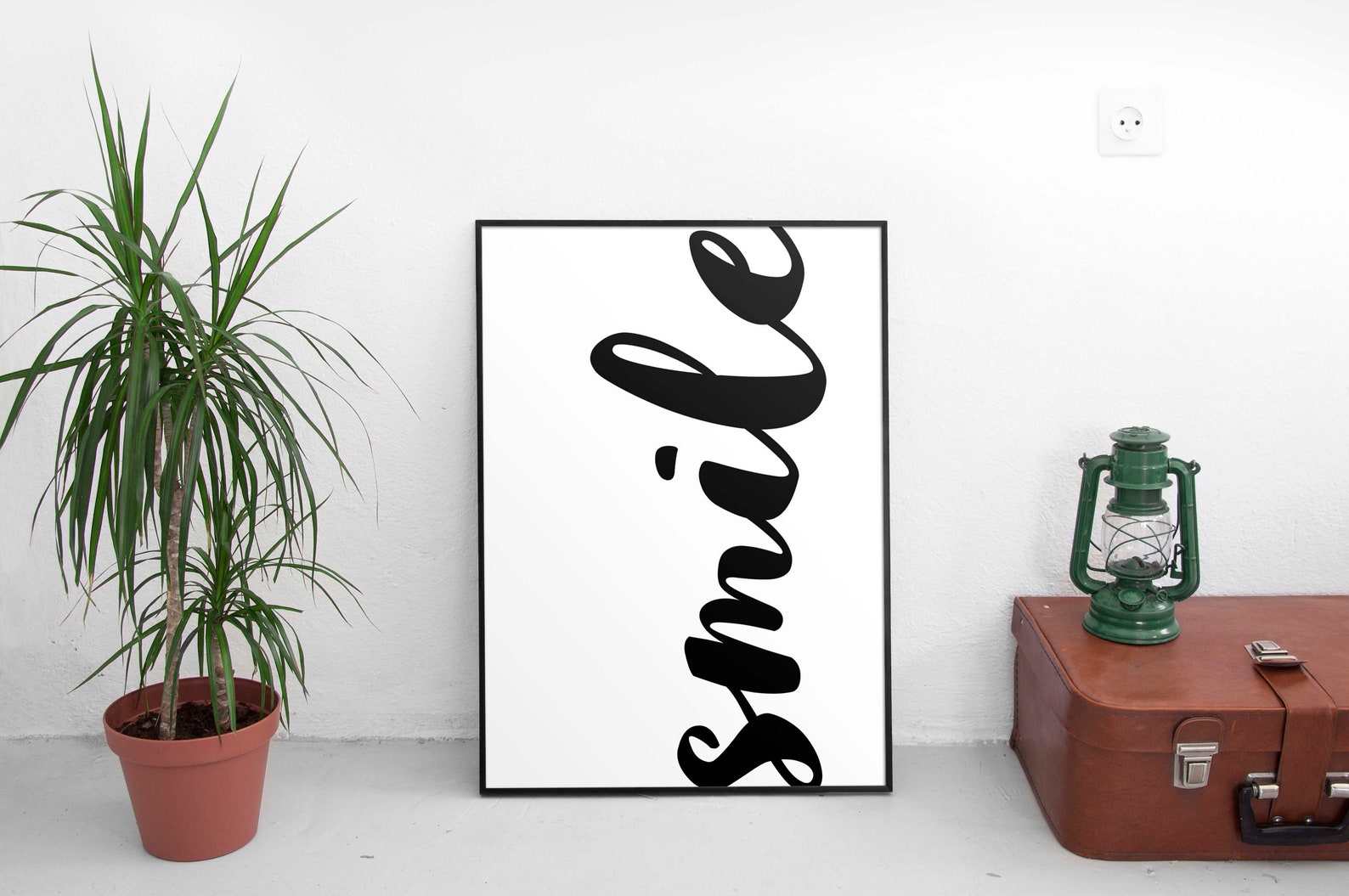 Smile Print Smile Home Decor Smile Wall Art Inspirational - Etsy