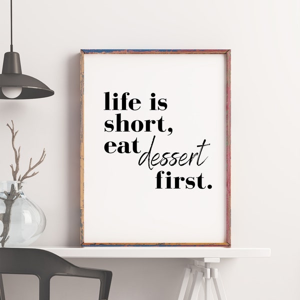 Eat Dessert First - Etsy