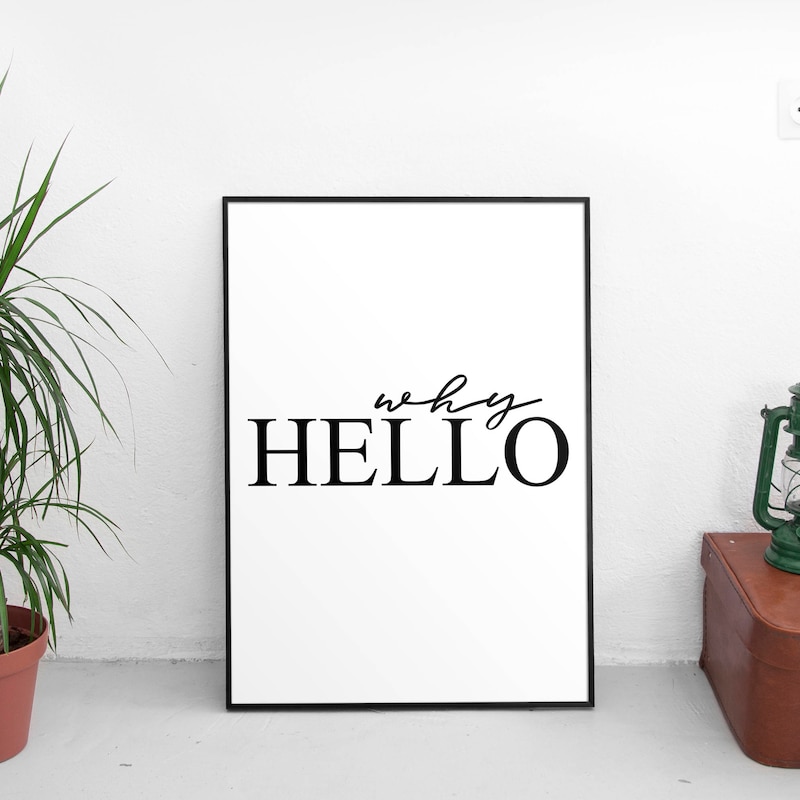Why Hello Print - Etsy
