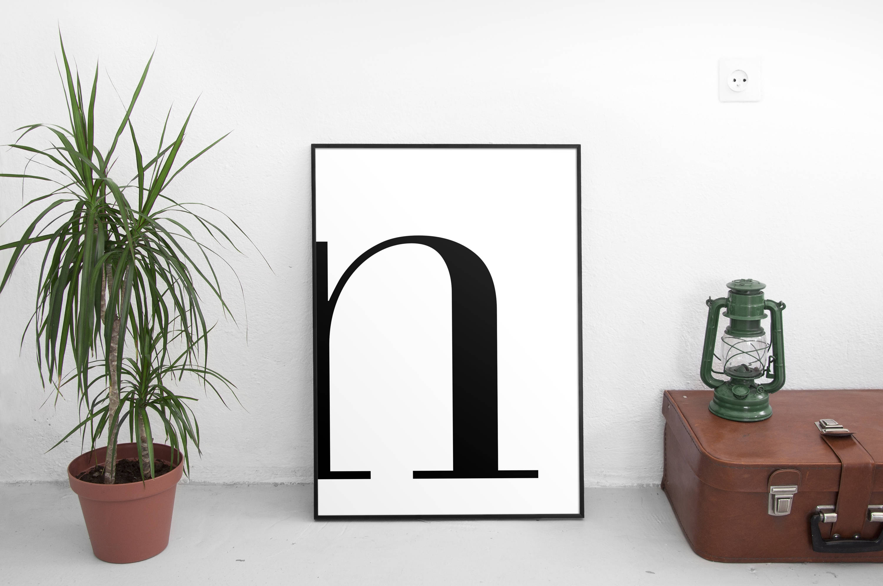 Letter N N Print N Poster Letters Art Letters Typography - Etsy