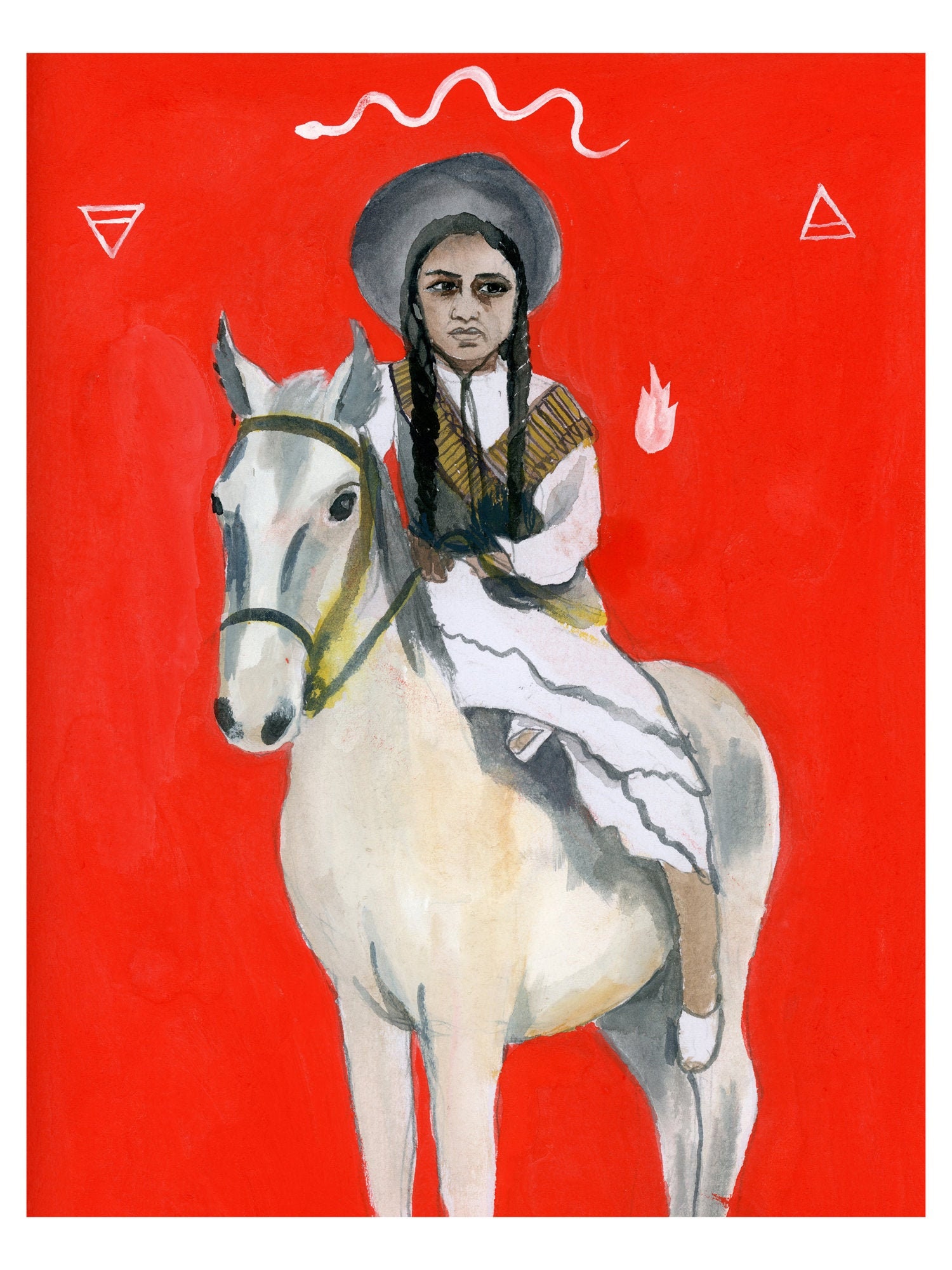 Petra Herrera Print From Womxn Series 9 X 12 Mexican Revolutionary ...