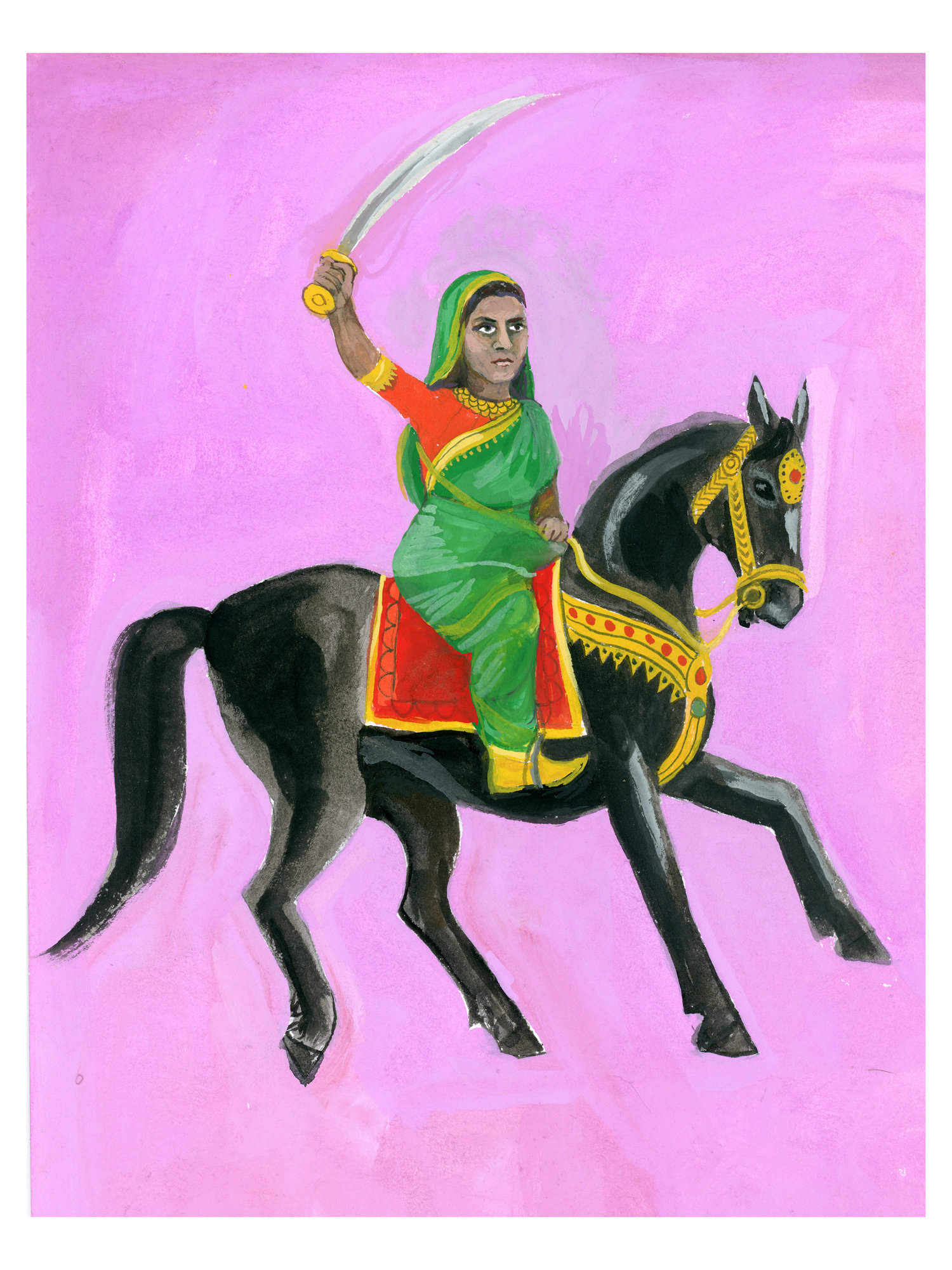 Kittur Chennamma Print From Womxn Series 9 X 12 Women Warrior Feminist ...