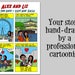 CUSTOM Color Comic Strip Made to Order - Etsy