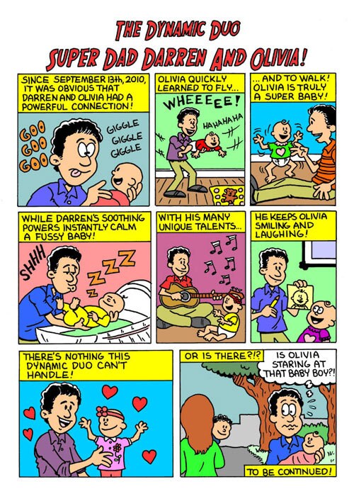 Super Dad Comic Page Made to Order Personalized and Hand Drawn - Etsy