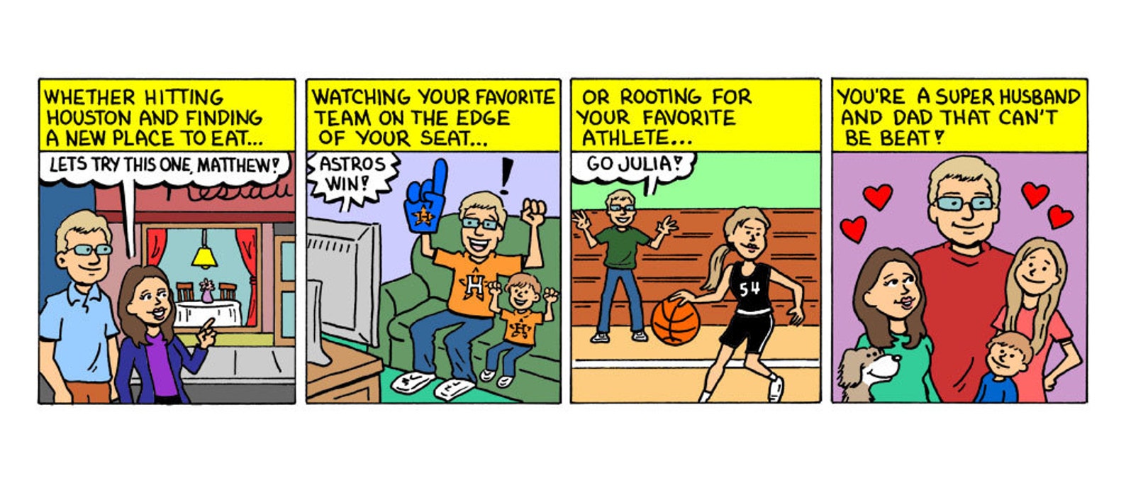 CUSTOM Color Comic Strip Made to Order | Etsy