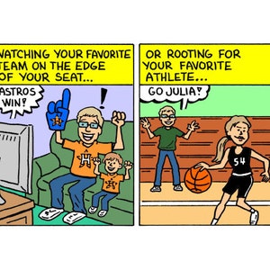 CUSTOM Color Comic Strip Made to Order - Etsy