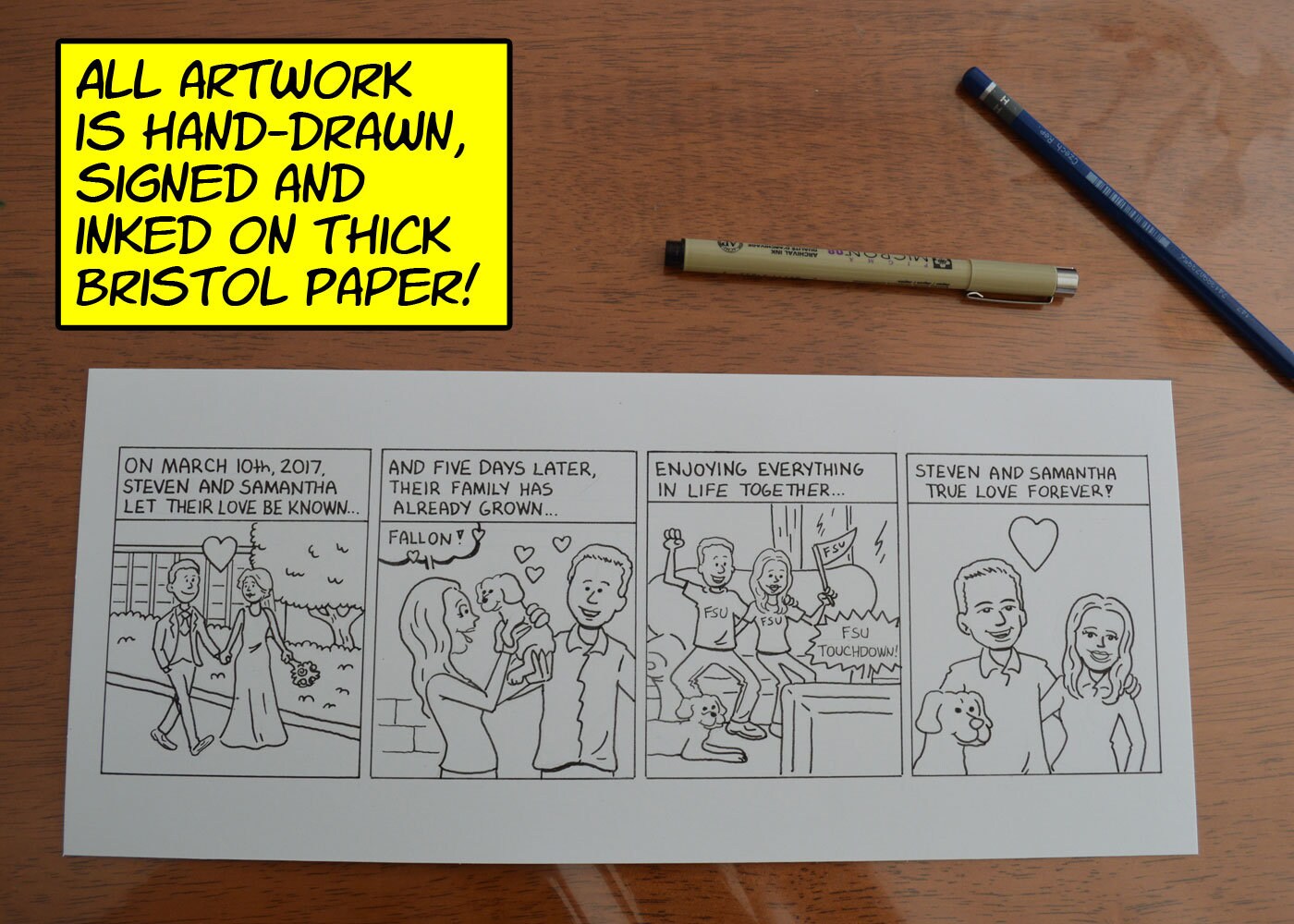 Graduation Comic Strip Made to Order Hand Drawn and Personalized - Etsy UK