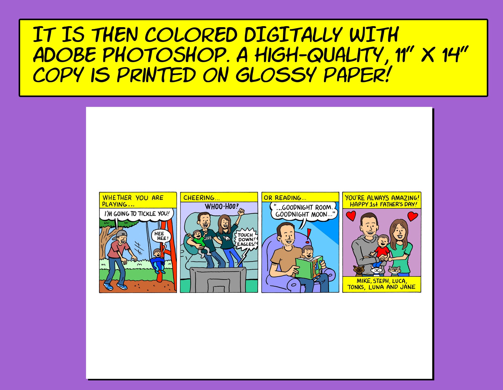 Graduation Comic Strip Made to Order - Hand Drawn and Personalized ...
