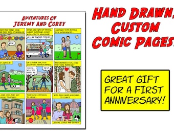 Custom Comic Book Page Made to Order Personalized and Hand - Etsy