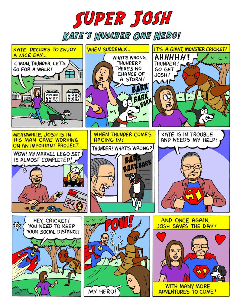 Custom Comic Book Page Made to Order Personalized and Hand - Etsy