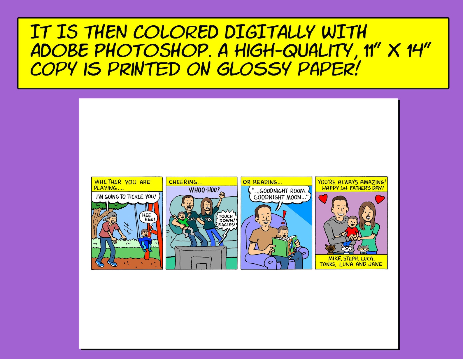 Personalized Comic Strip Made to Order - Your Storyline - Etsy