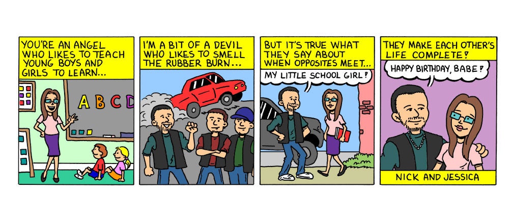 Personalized Comic Strip Made to Order - Your Storyline - Etsy