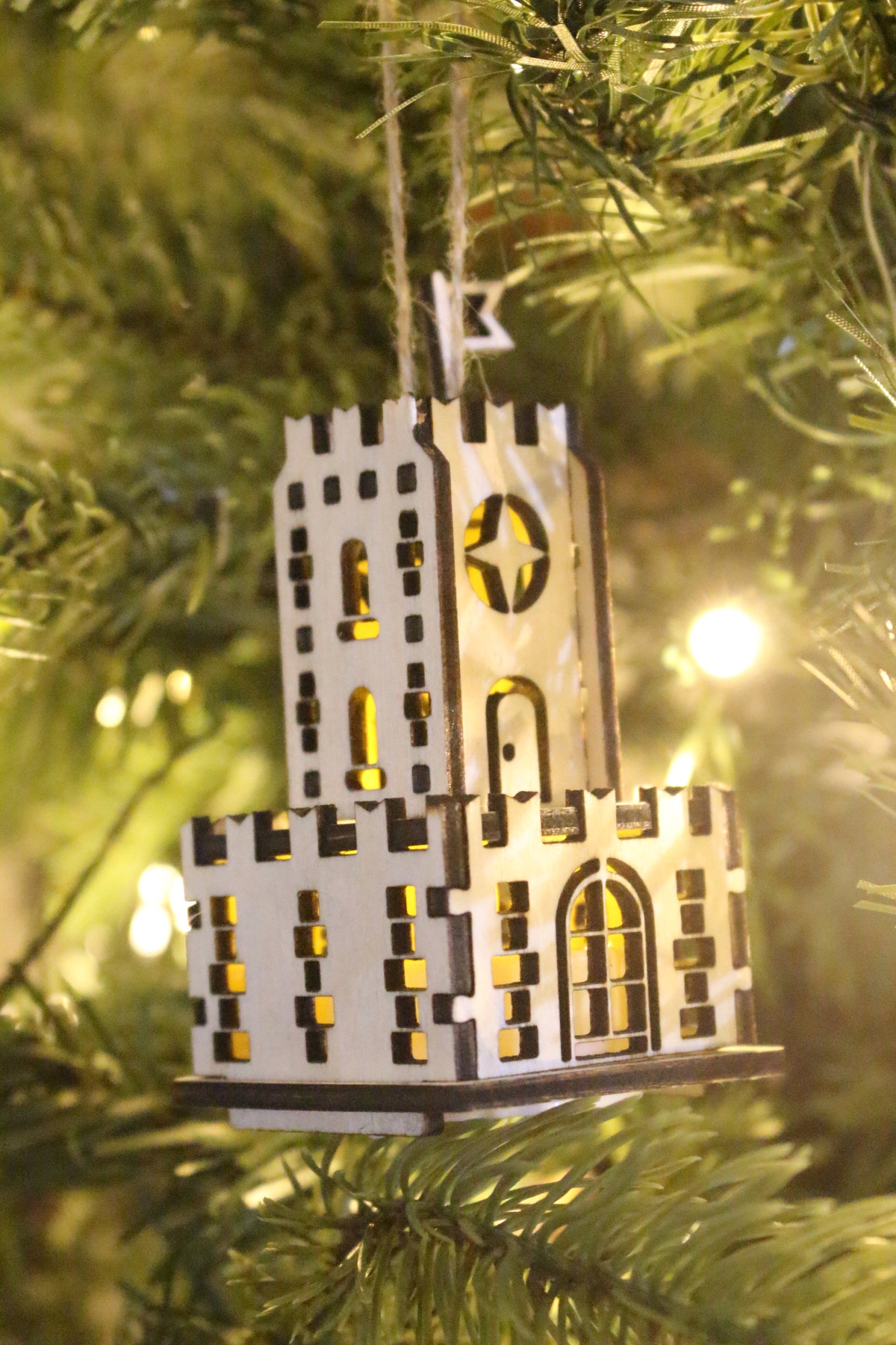 Laser Cut Castle With Battery Powered Tea Light - Etsy Ireland