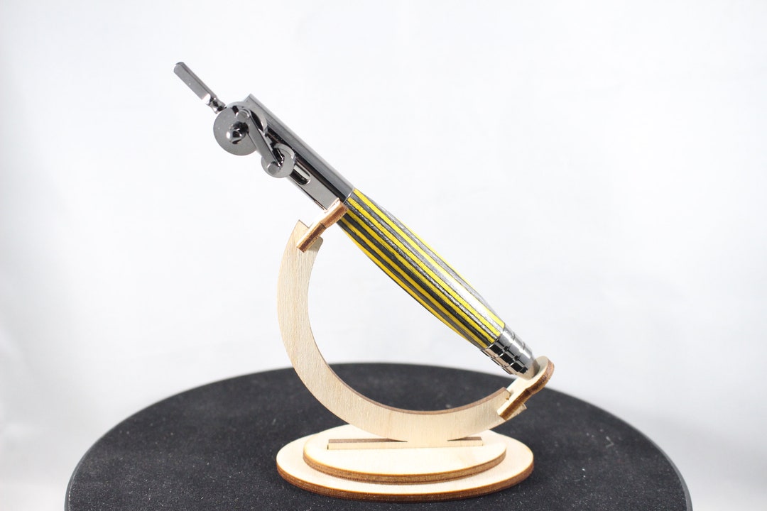 Piston Pen Yellow and Black Laminated Wood - Etsy