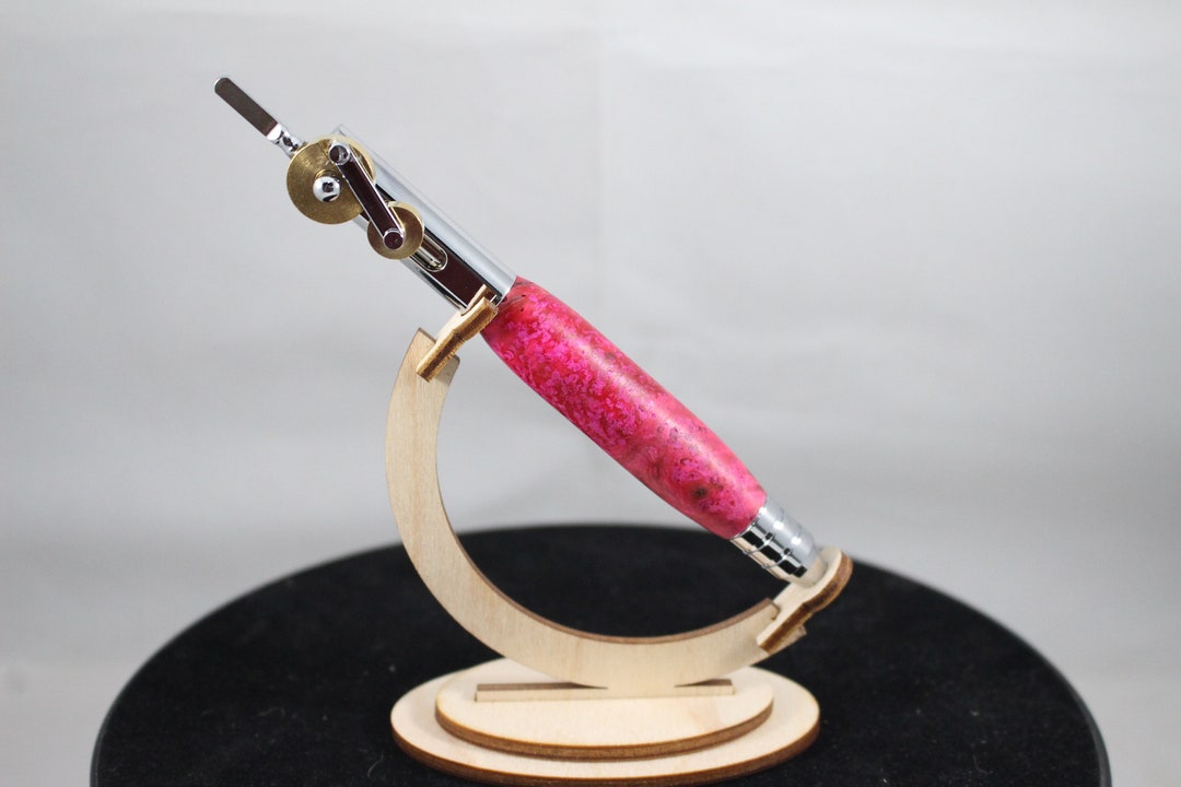 Piston Pen Pink Stabilized Wood - Etsy