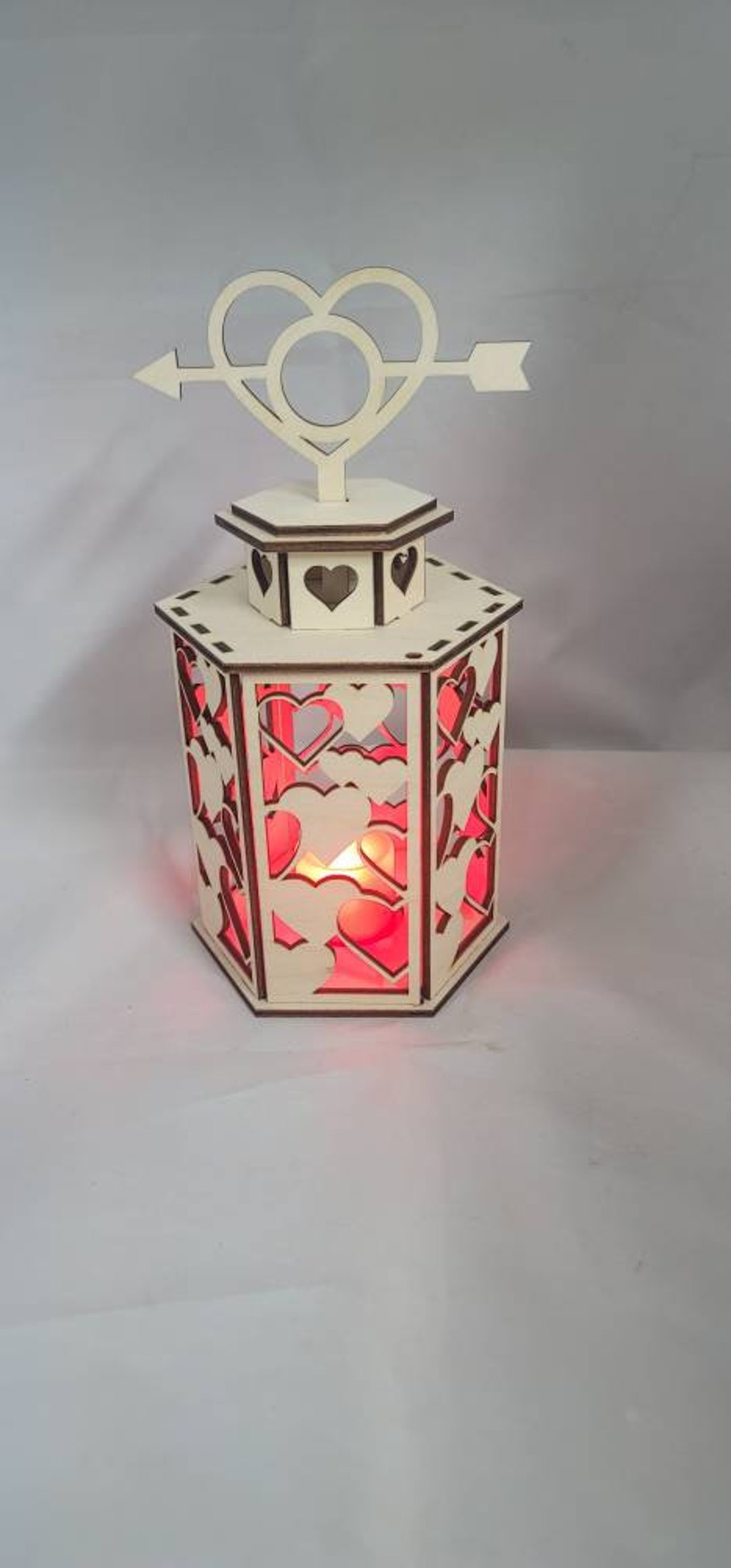 Valentines Day Lantern With LED Tealight - Etsy