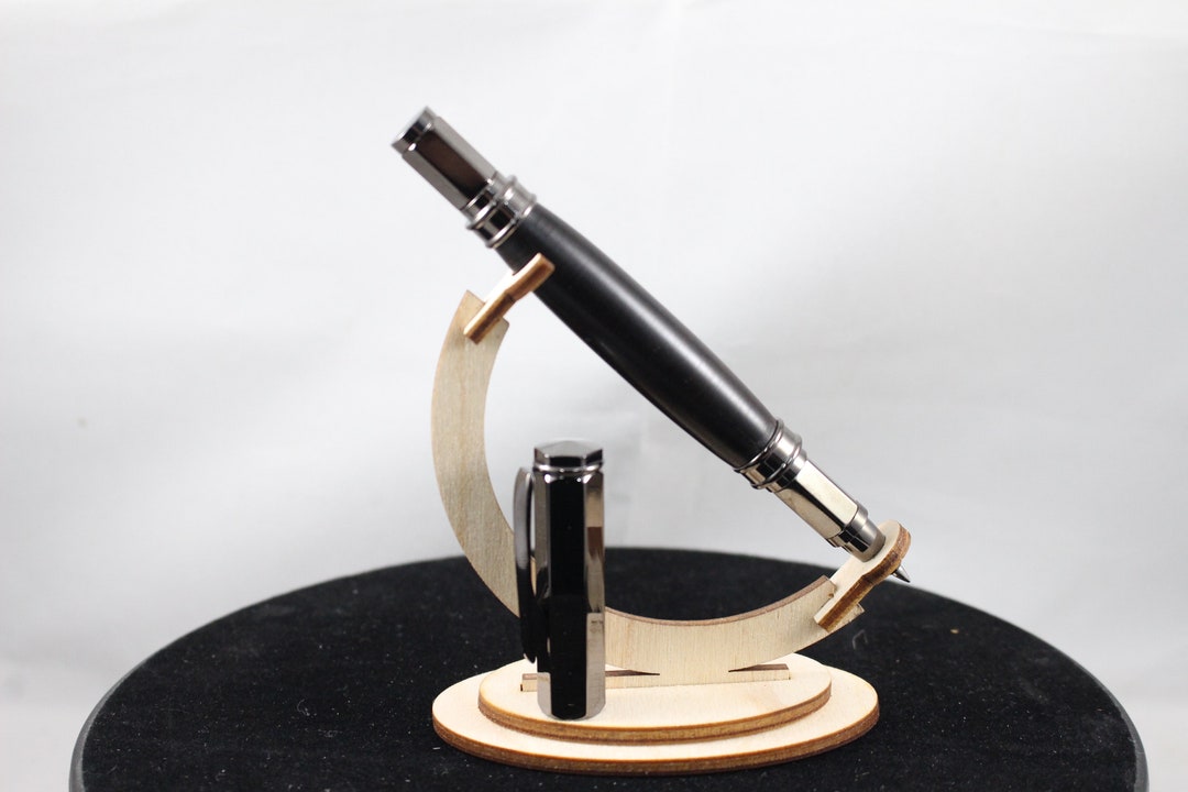 Magnetic Cap Pen Black Stabilized Wood - Etsy