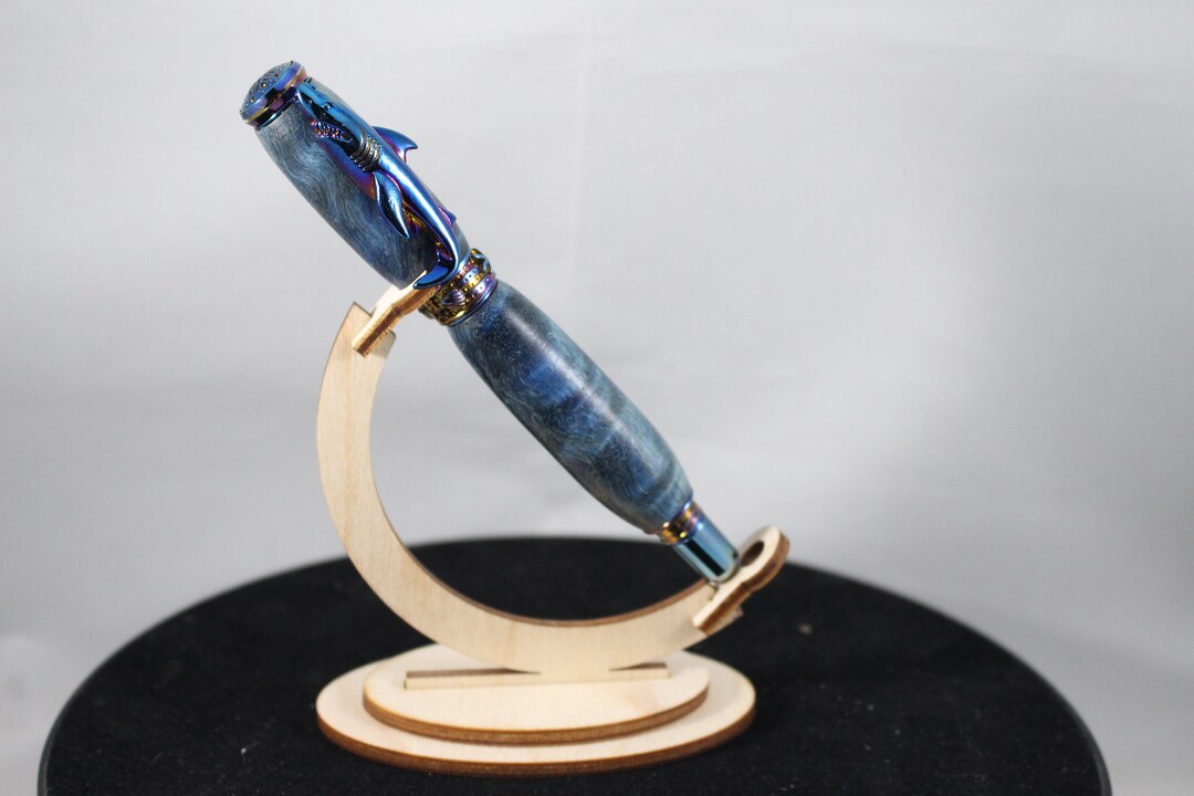 Sea Life Pen With Shark Clip Stabilized Wood - Etsy