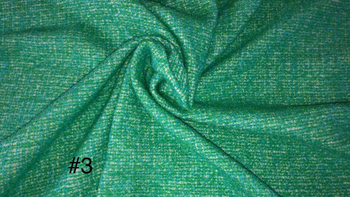 Wool boucle fabric.Natural wool fabric. Tweed fabric by the | Etsy