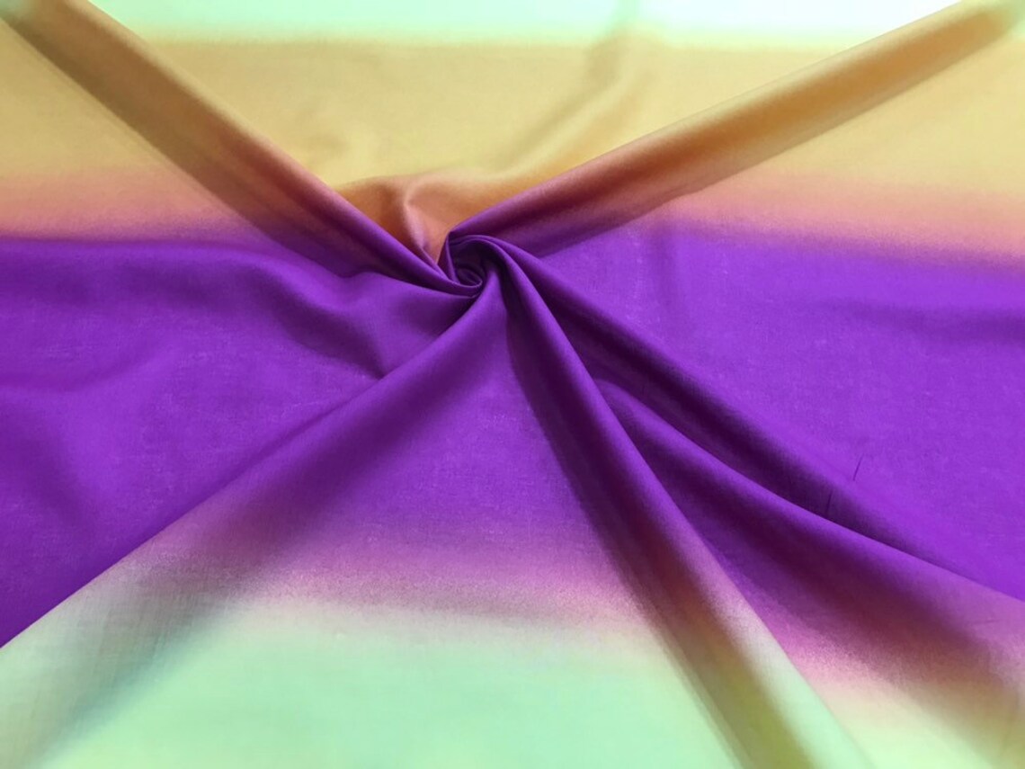 Rainbow cotton fabric/gradient cotton fabric/gradient fabric. | Etsy