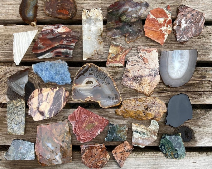 Lapidary Rough Bulk Slab Lot 5 Lb Box of Slabs - Etsy