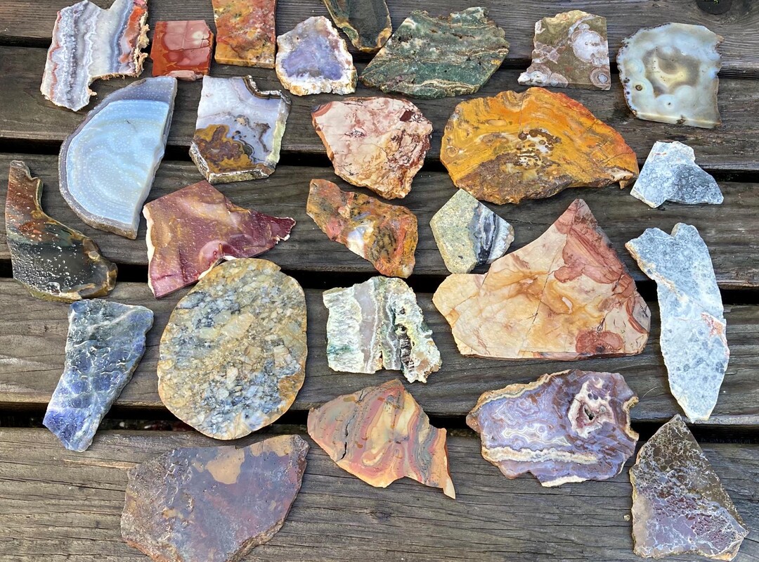 Lapidary Rough Bulk Slab Lot 5 Lb Box of Slabs - Etsy