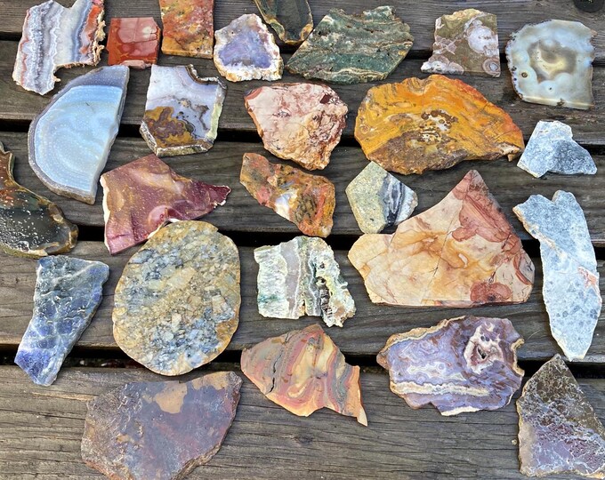 Lapidary Rough Bulk Slab Lot 5 Lb Box of Slabs - Etsy