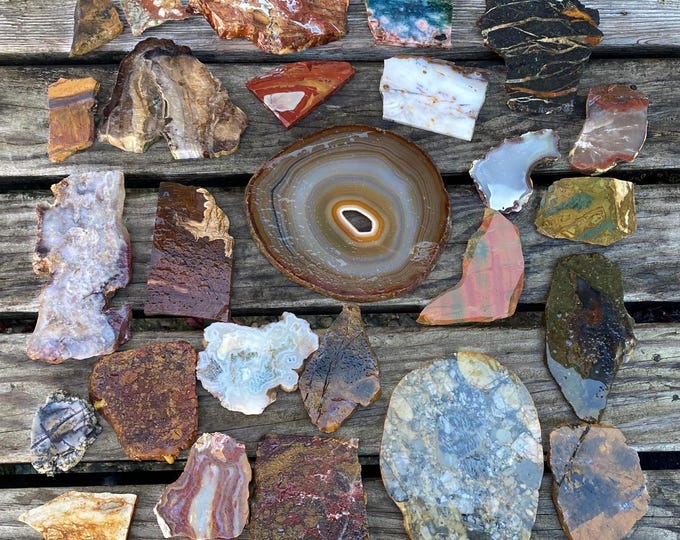 Lapidary Rough Bulk Slab Lot 5 Lb Box of Slabs - Etsy