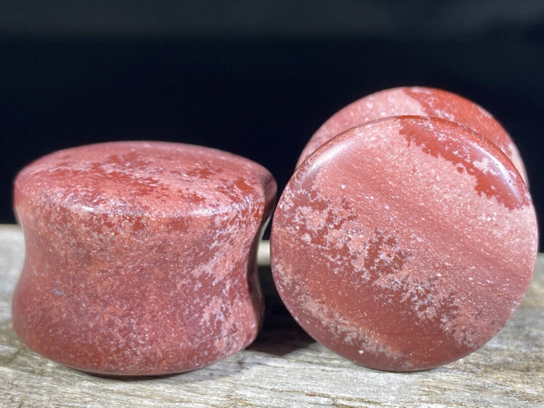 Mimbres Jasper Stone Plugs Gauged Ear Plugs - Etsy
