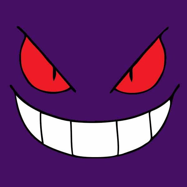 Gengar Face Pokemon unisex pull over hooded sweatshirt/hoodie | Etsy