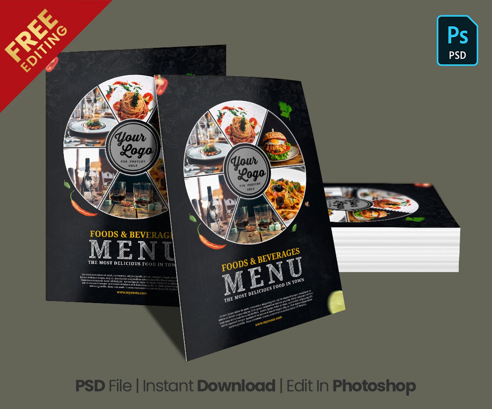 Food and Beverages Menu Template, Restaurant Menu, Food & Beverage Menu ...