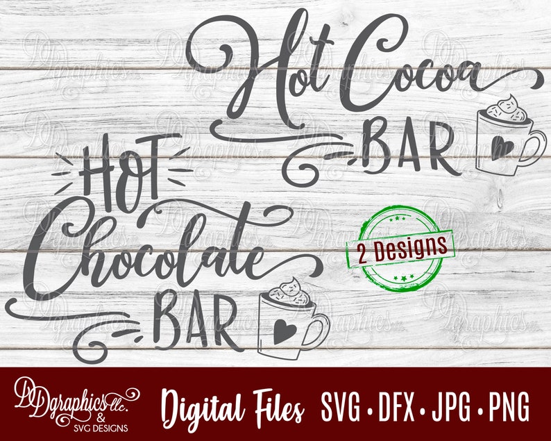 Hot Cocoa Bar SVG /hot Chocolate Bar SVG /hot Chocolate Mug - Etsy