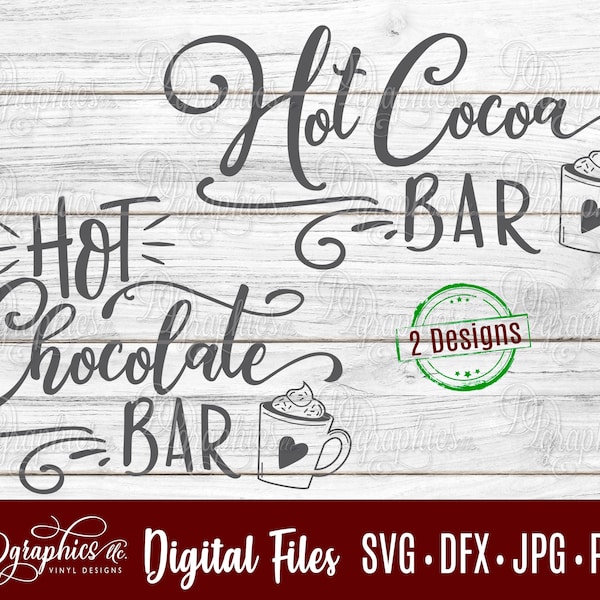Hot Cocoa Sign Svg - Etsy