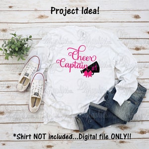 Cheer Captain SVG/ Cheer SVG / Cheerleading SVG / Megaphone / Jpg Dxf ...